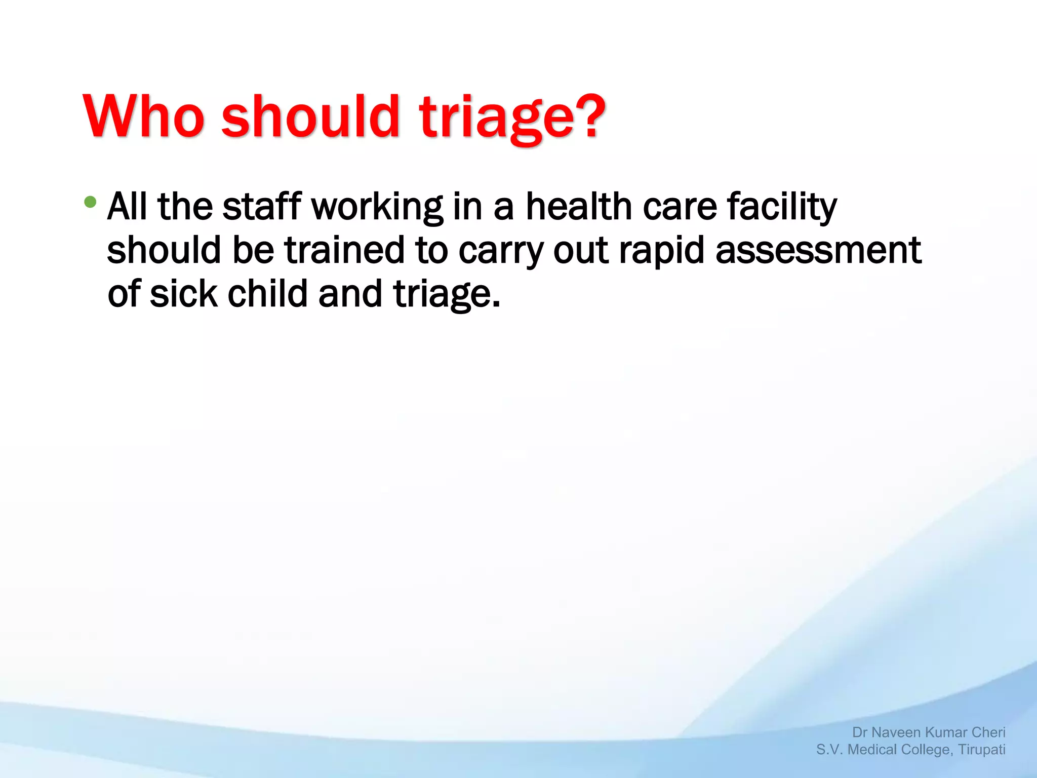 Pediatric Triage | PDF