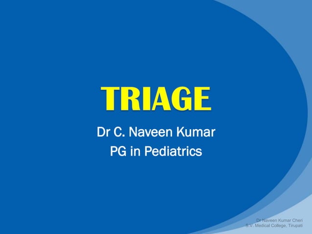 Pediatric Triage | PDF | First Aid | Injuries