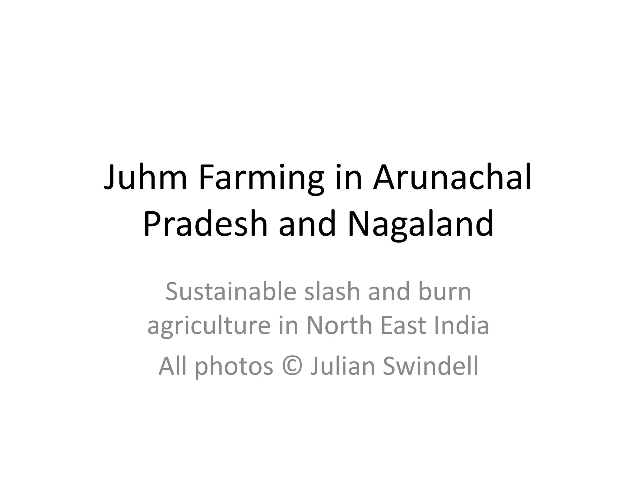 Juhm farming in north east india | PPTX | Asia Travel | Travel Locations