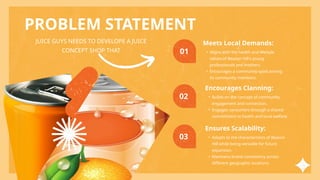 JUICE GUYS MARKETING CLASS CASE ANALYSIS | PPTX
