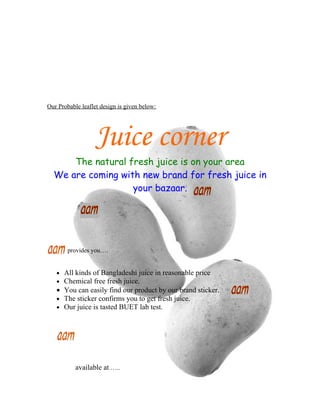 Juice project | DOC