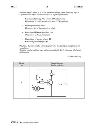 Juj pahang 2014 physics spm k2 set a | PDF