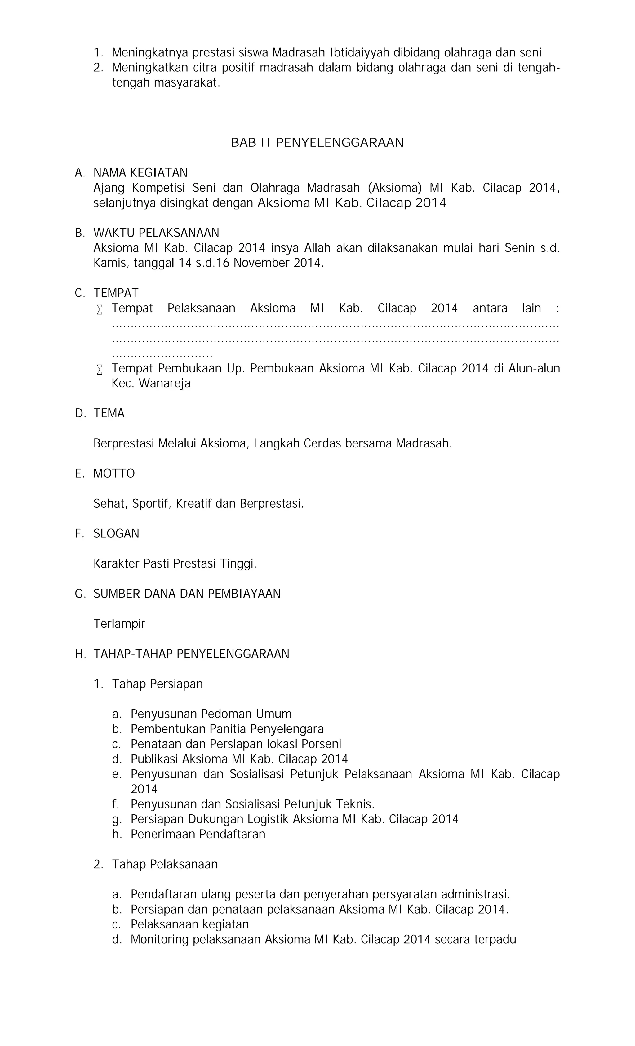 AKSIOMA `MI Cilacap 2014 | PDF
