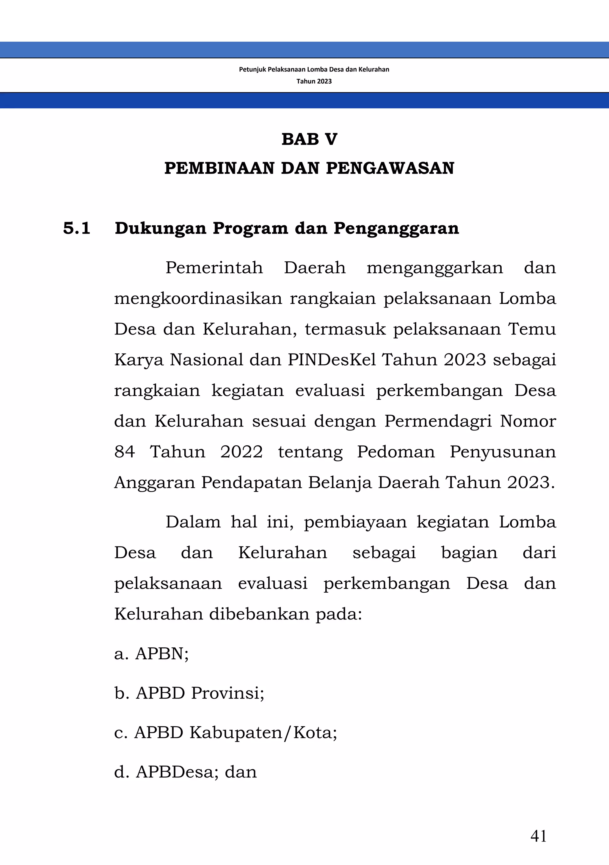 PETUNJUK PELAKSANAAN LOMBA DESA TAHUN 2023 | PDF