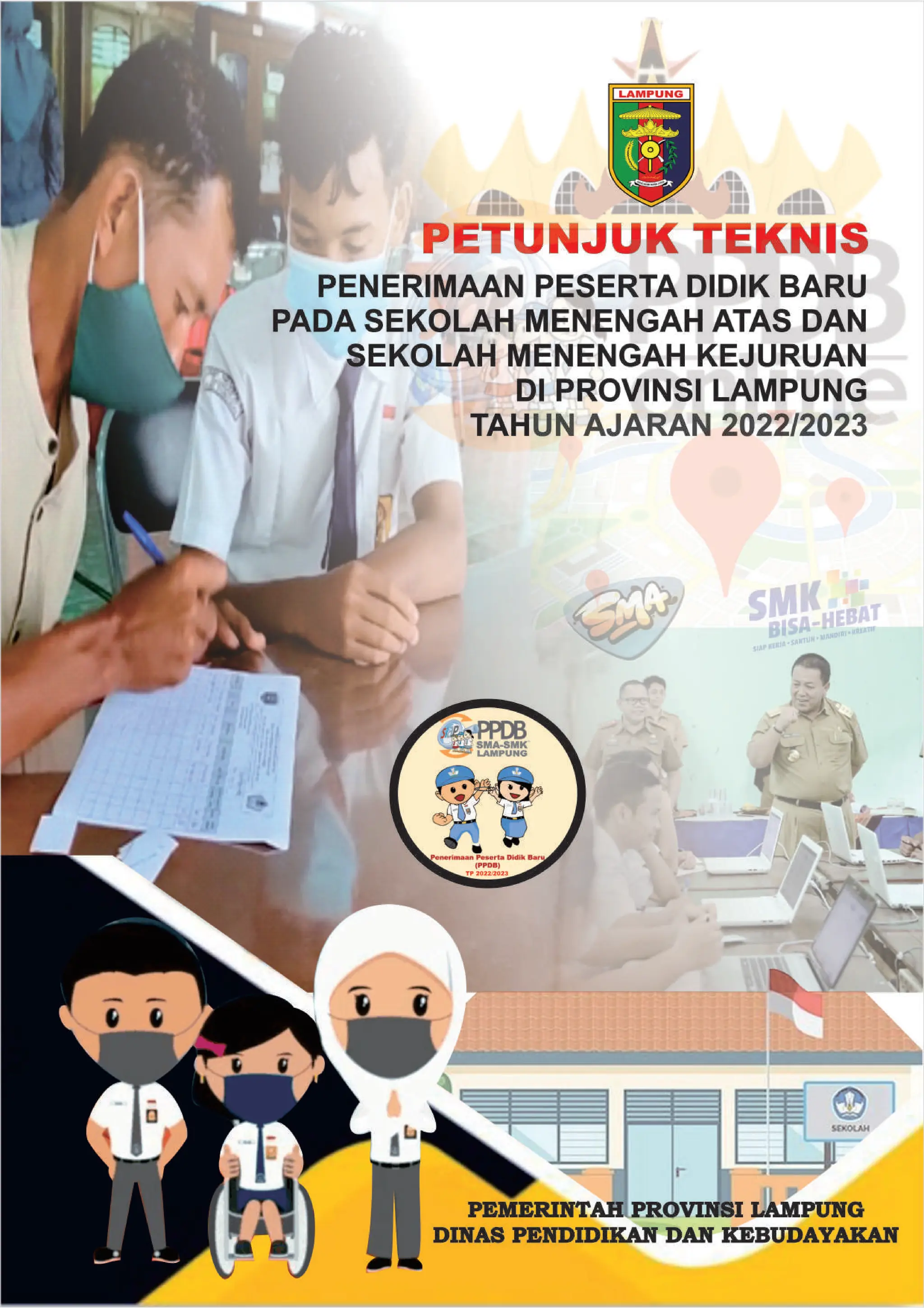Petunjuk dan teknis penerimaan siswa baru pada satuan pendisikan tingat SD SMP DAN SMA | PDF
