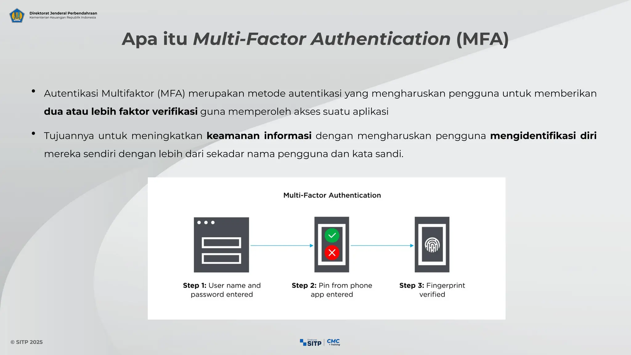 Petunjuk Teknis Multi Factor Authentication Aplikasi Sakti | PDF