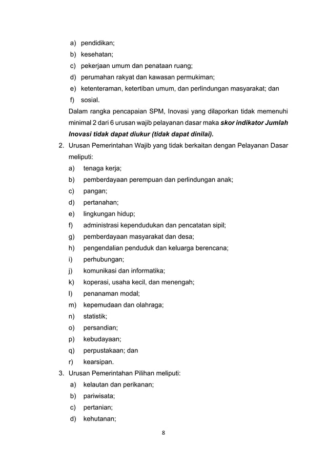 Petunjuk Teknis Indeks Inovasi Daerah (IDD) | PDF