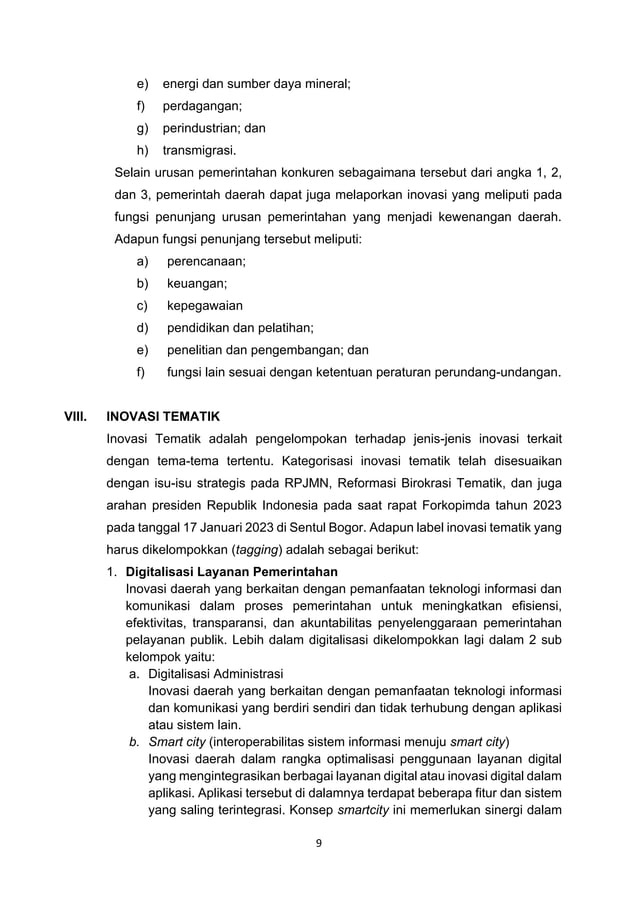 Petunjuk Teknis Indeks Inovasi Daerah (IDD) | PDF