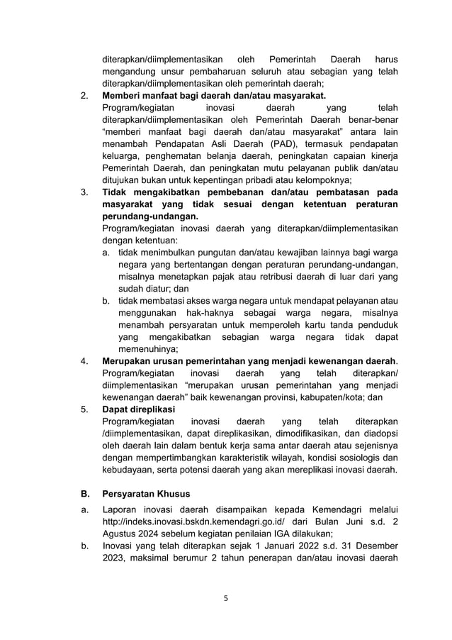 Petunjuk Teknis Indeks Inovasi Daerah (IDD) | PDF