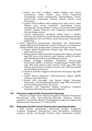 Juknis inpassing jabatan fungsional pengadaan barang dan Jasa | PDF