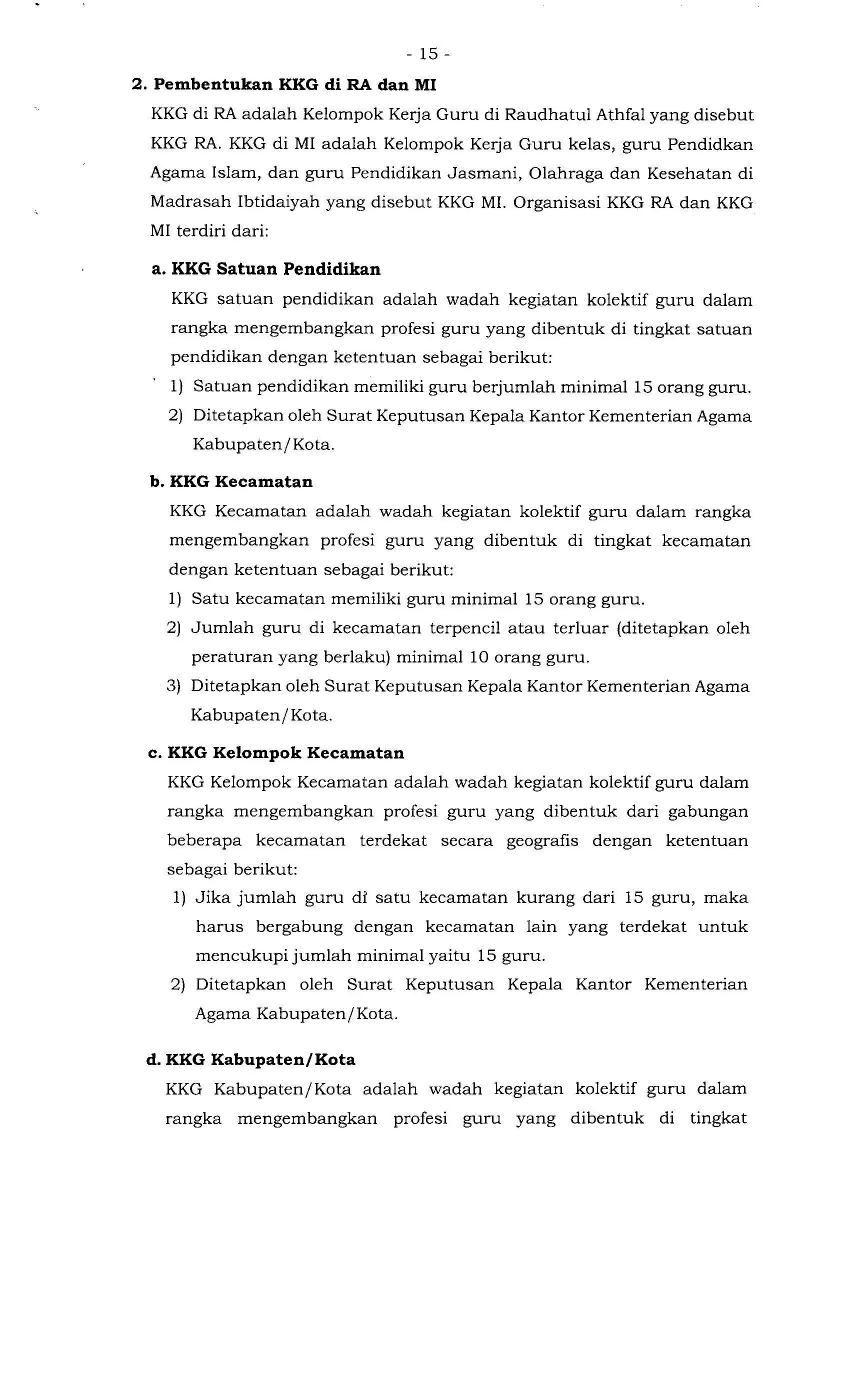 Juknis kkg, mgmp, mgbk tahun 2020 1 | PDF