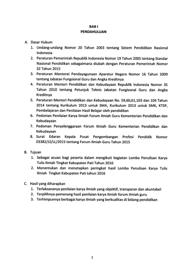 Juknis lomba karya ilmiah | PDF