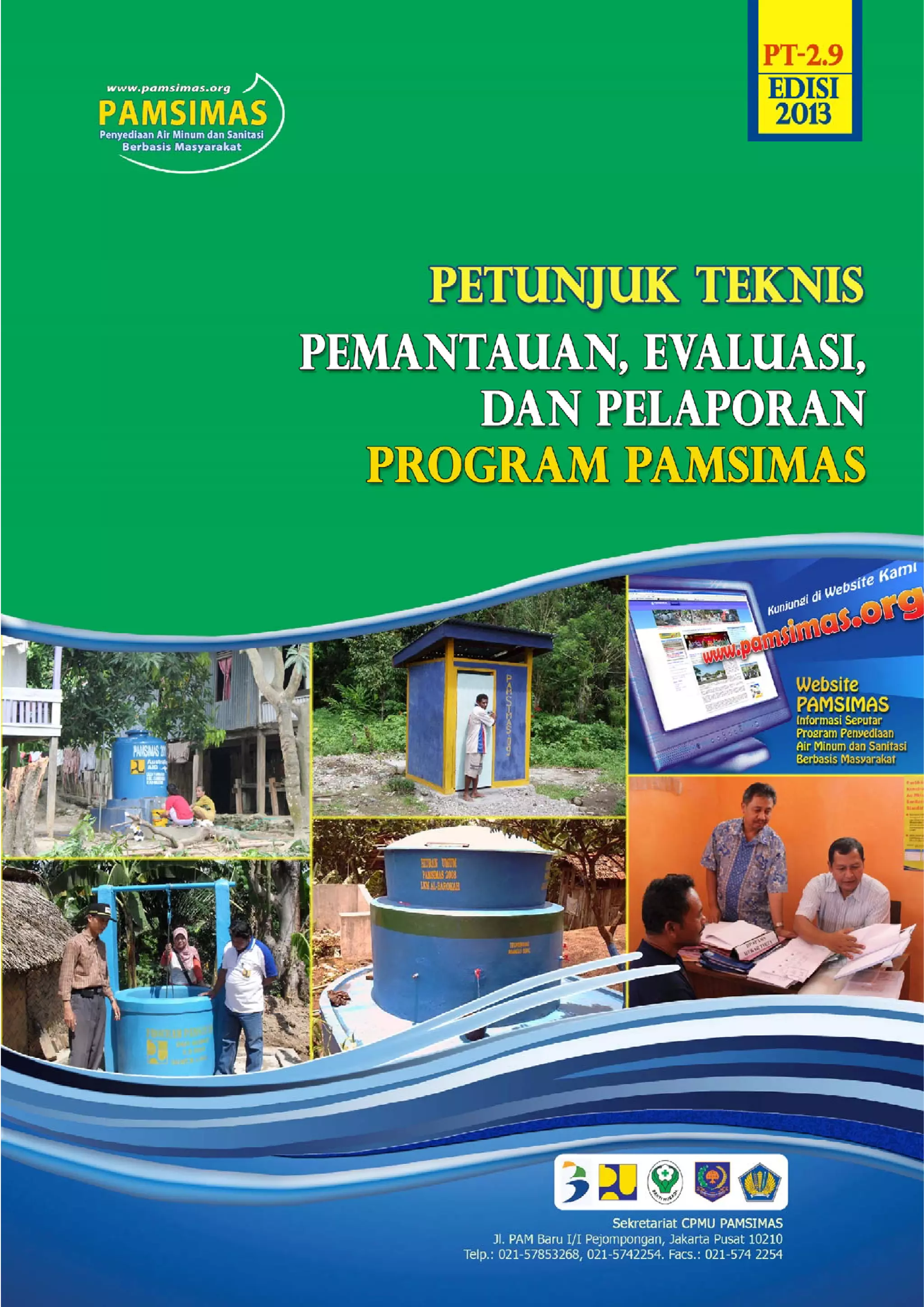 Juknis pemantauan, evaluasi dan pelaporan 2013 pamsimas | PDF