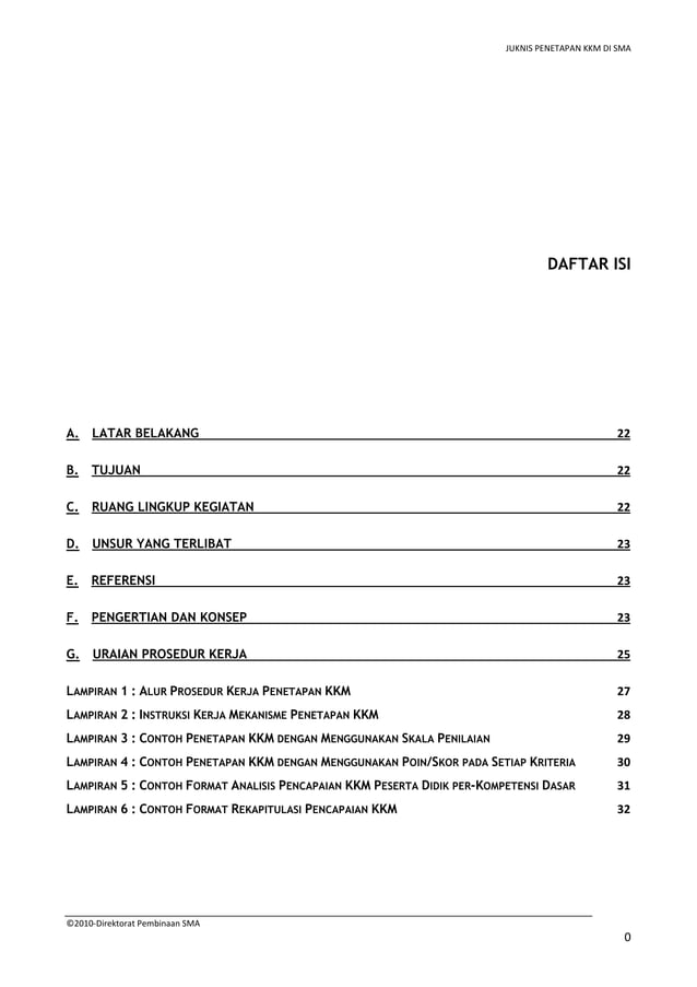 Juknis penetapan nilai kkm | PDF