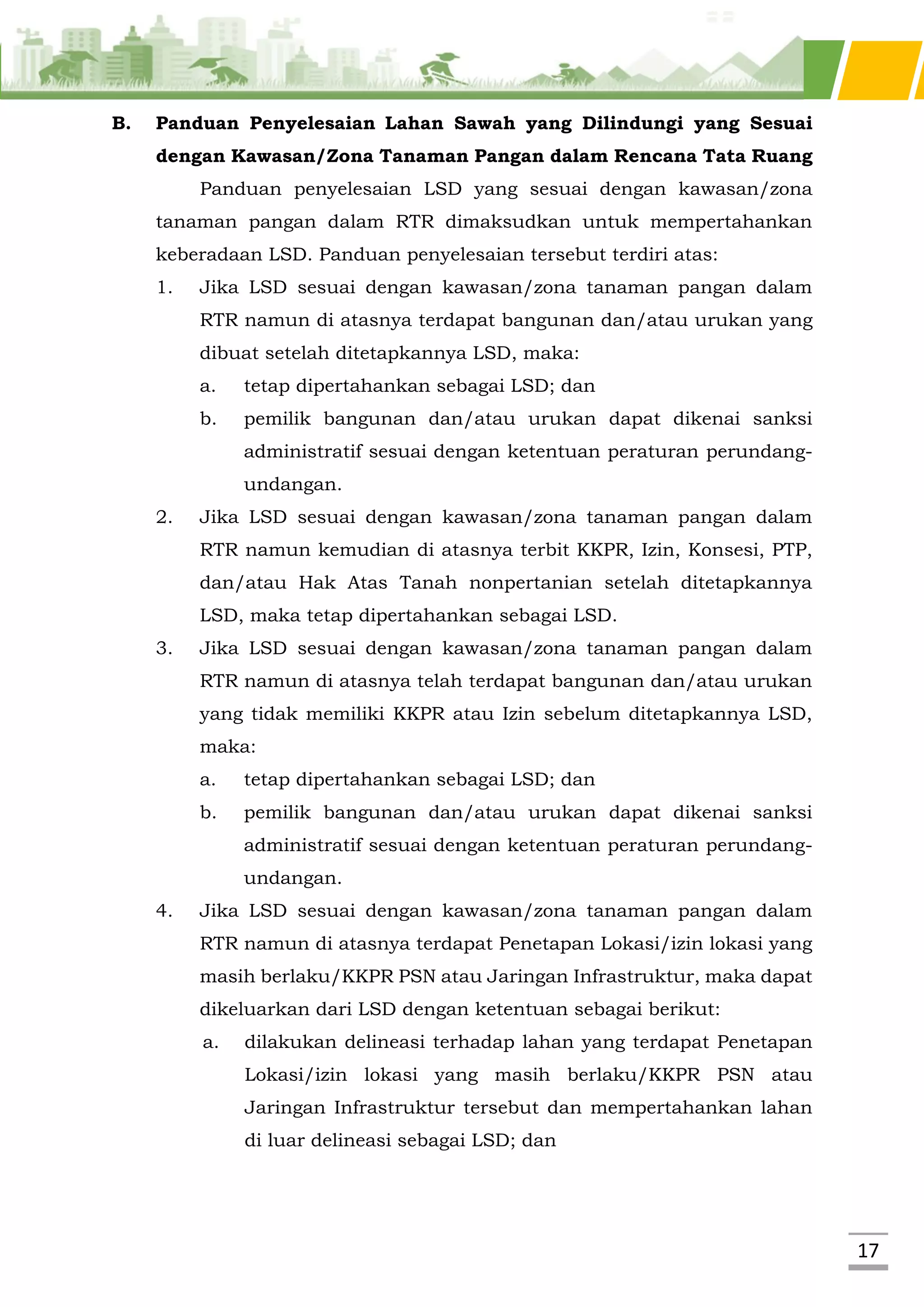 Juknis Penyelesaian Ketidaksesuaian LSD dengan RTR KKPR IZIN KONSESI ...