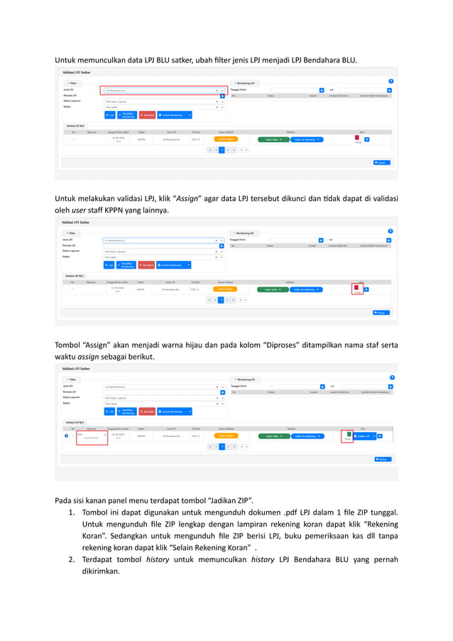 Juknis Perekaman LPJ BLU pada Aplikasi SAKTI | PDF