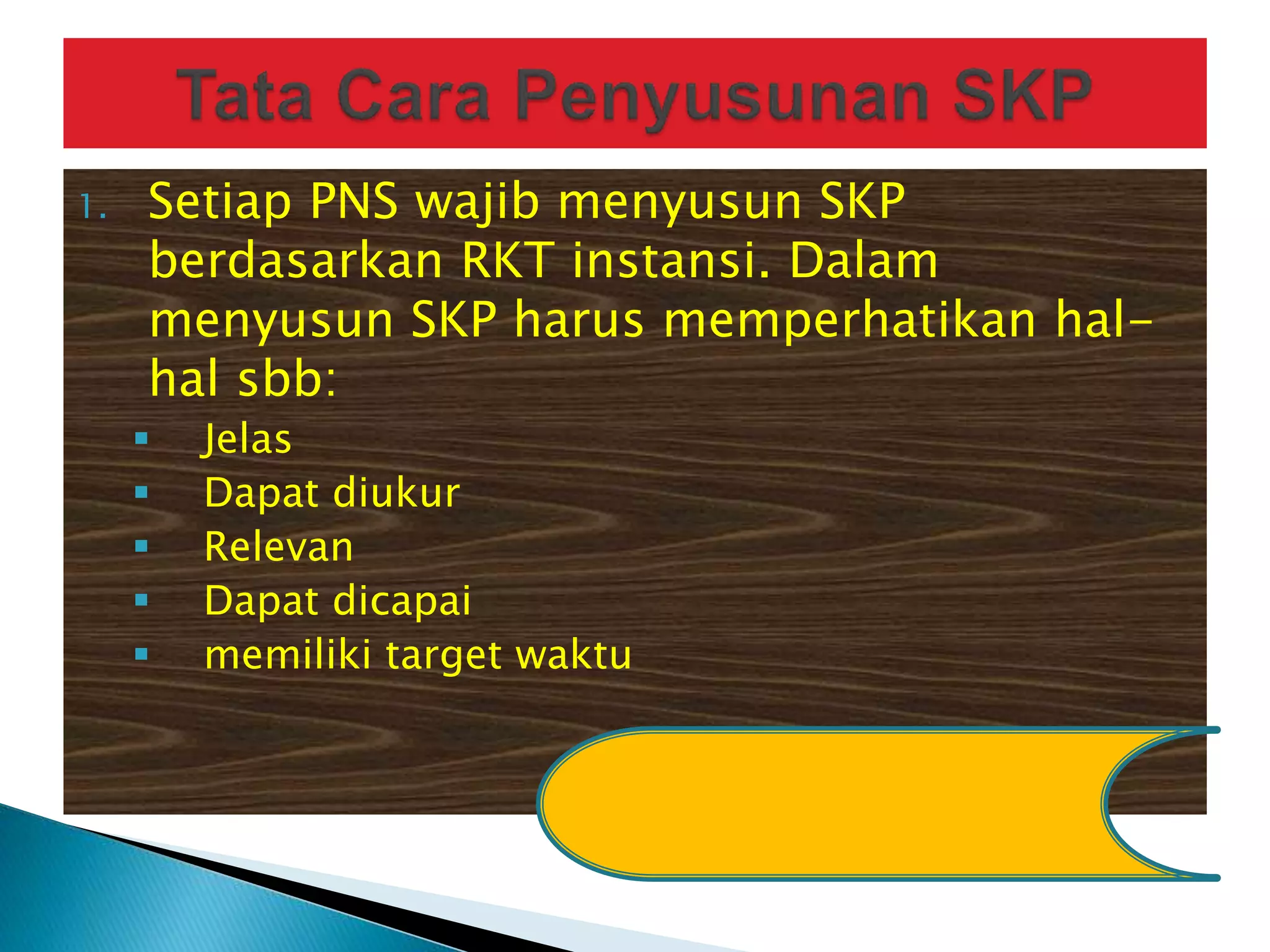 Tahapan Penyusunan SKP | PPT