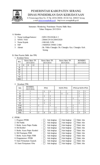Laporan PPDB Lengkap | DOCX