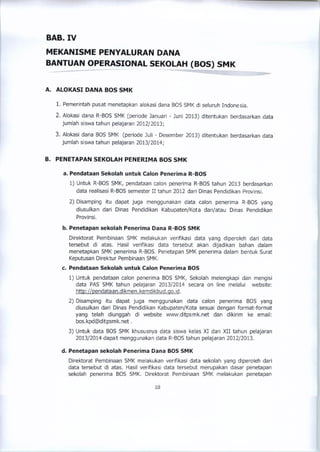Petunjuk Teknis Bantuan Operasional Sekolah (BOS) SMK 2013 | PDF