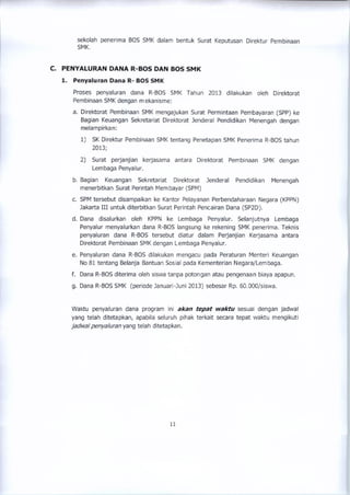 Petunjuk Teknis Bantuan Operasional Sekolah (BOS) SMK 2013 | PDF