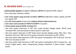 Juknis Penata Laksanaan Penyakit TB HIV For Tenaga Kesehatan | PPTX