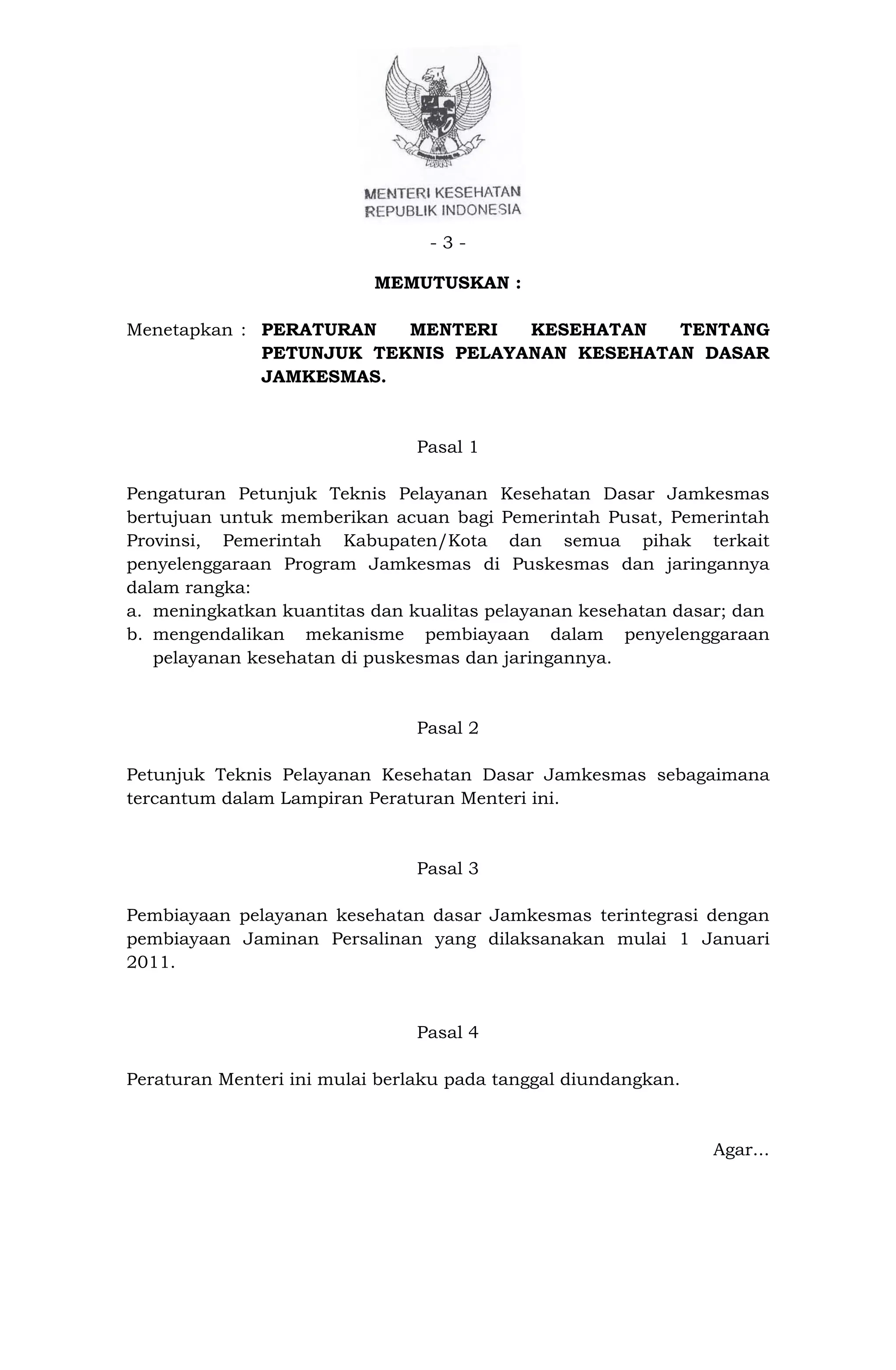 Juknis yankesdas jamkesmas new | PDF