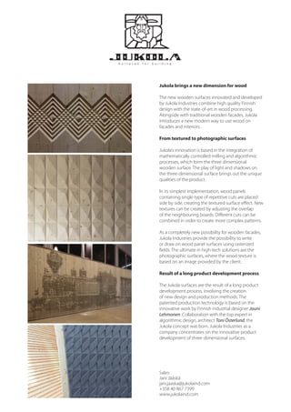 Digital texture on Thermowood : Lunawood collaboration : new looks | PDF