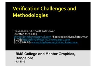 Verification Challenges and Methodologies | PDF