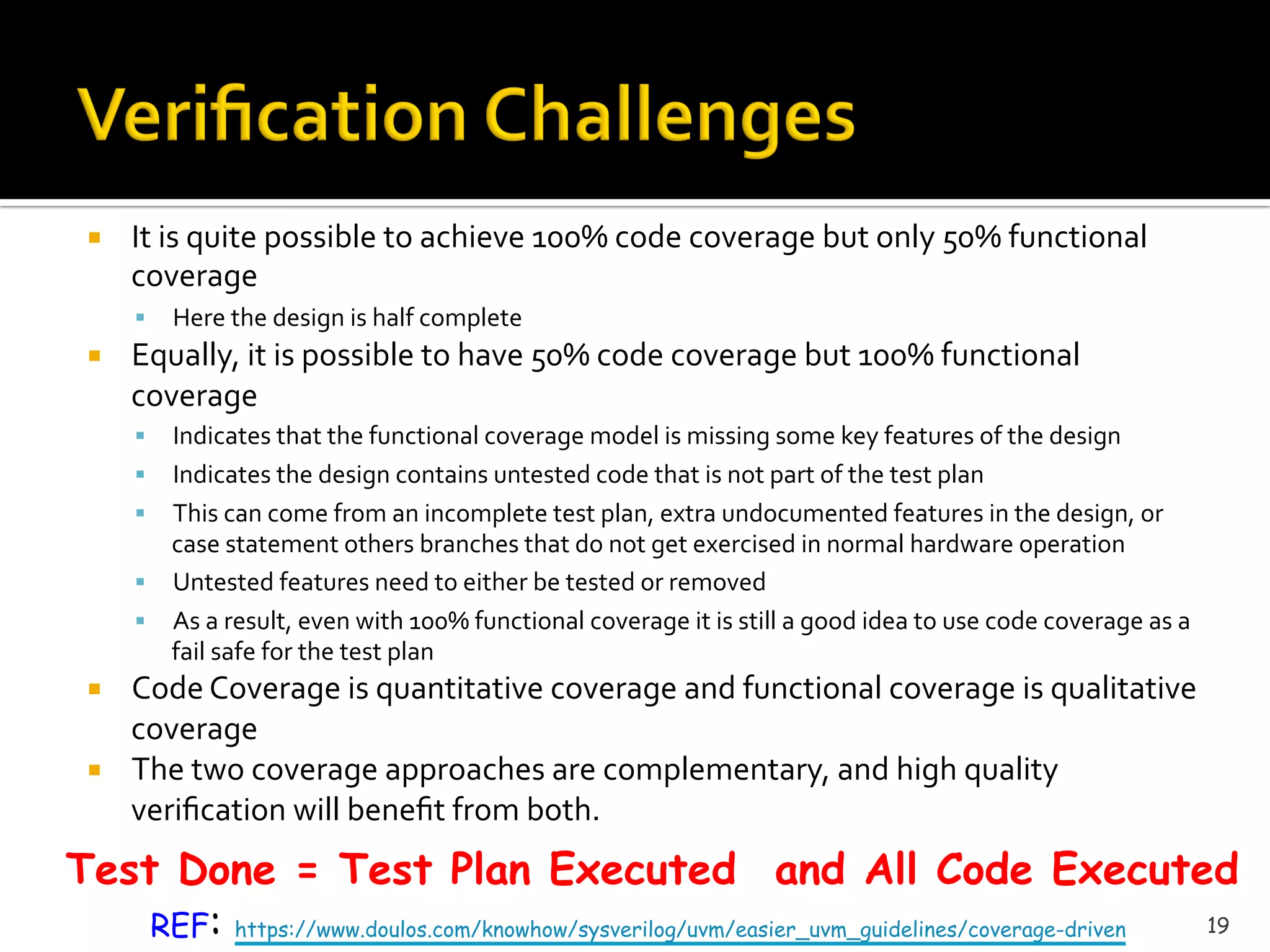 Verification challenges and methodologies - SoC and ASICs | PDF
