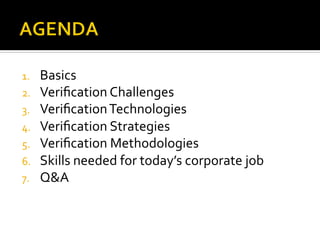 Verification challenges and methodologies - SoC and ASICs | PDF