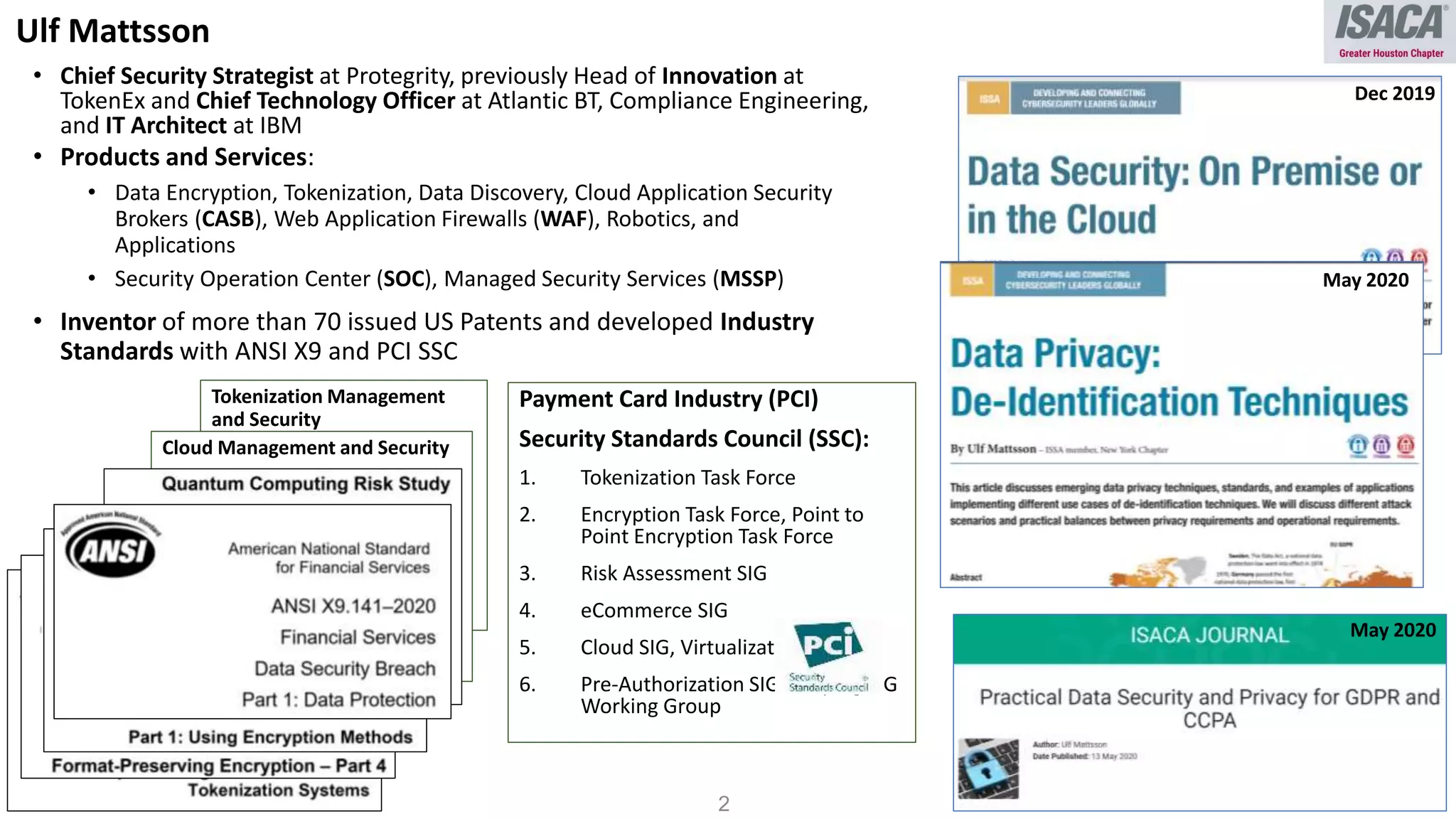 ISACA Houston - Practical data privacy and de-identification techniques ...