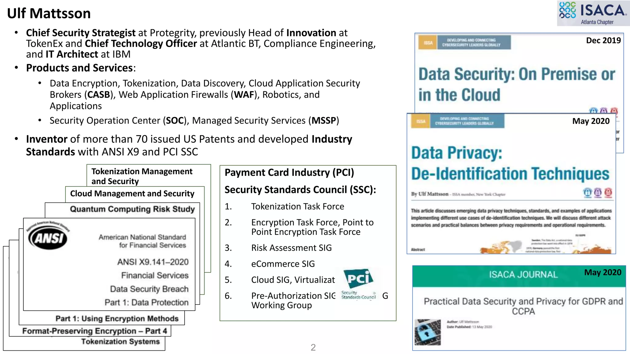 Isaca atlanta - practical data security and privacy | PPTX