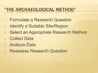 Introduction to Archaeology | PDF