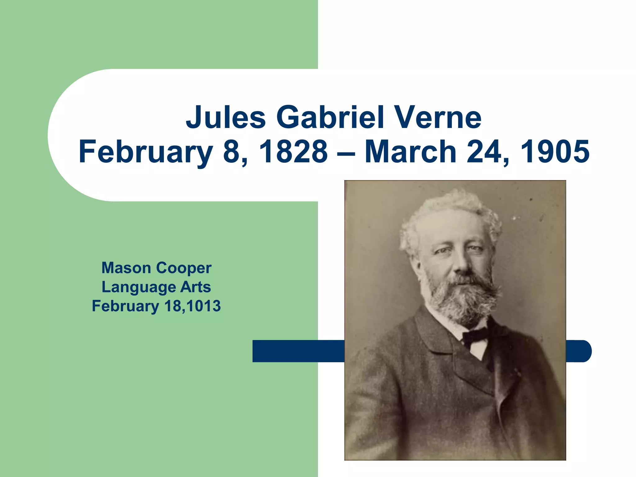 Jules gabriel verne mason cooper | PPTX