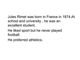 Jules Rimet | PPT