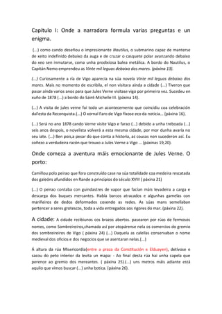 Jules Verne e a vida secreta das mulleres planta. materiais roteiro. | PDF