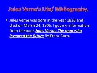 Julesvernefinal | PPTX | Science