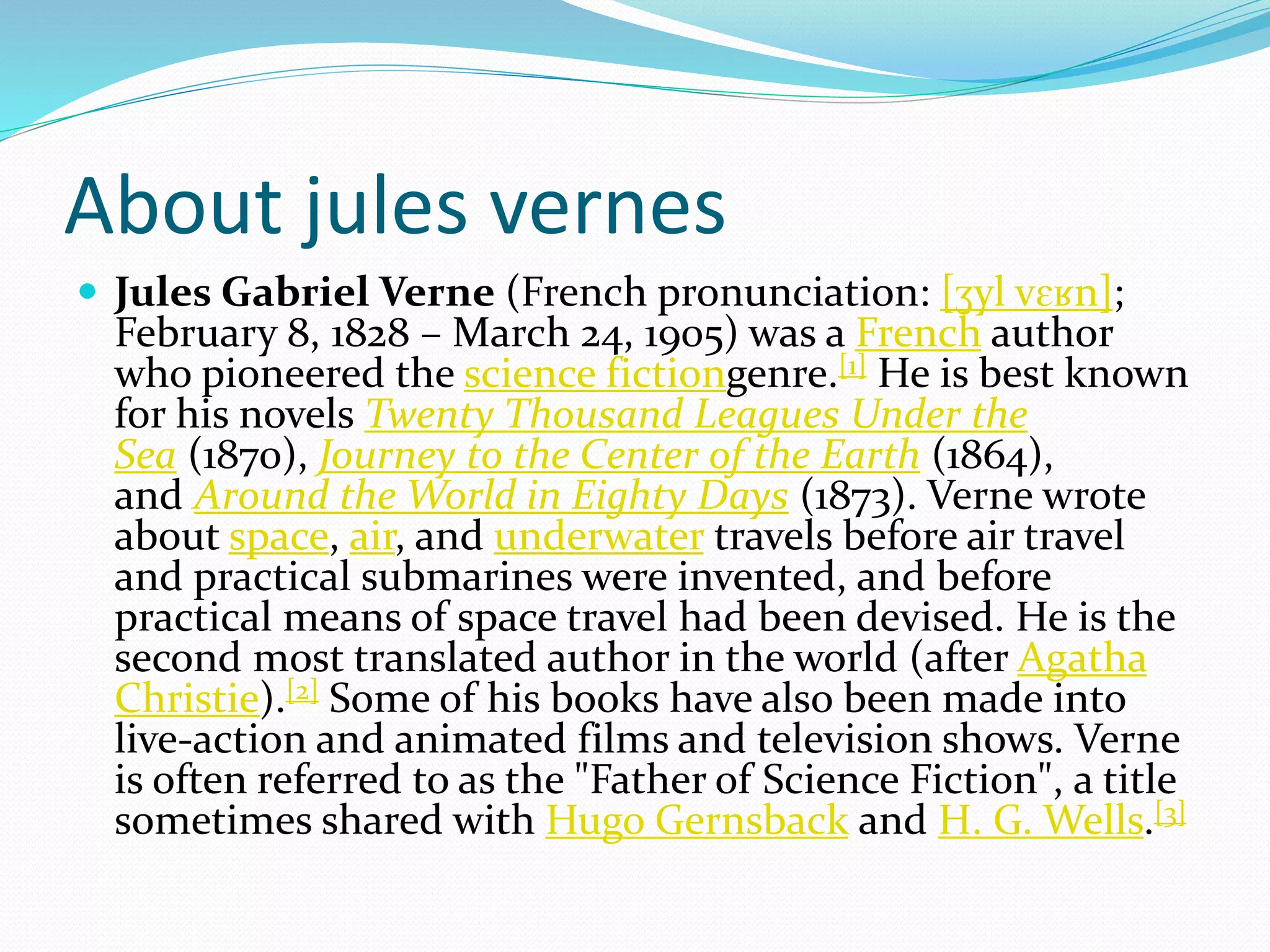 Jules vernes | PPTX