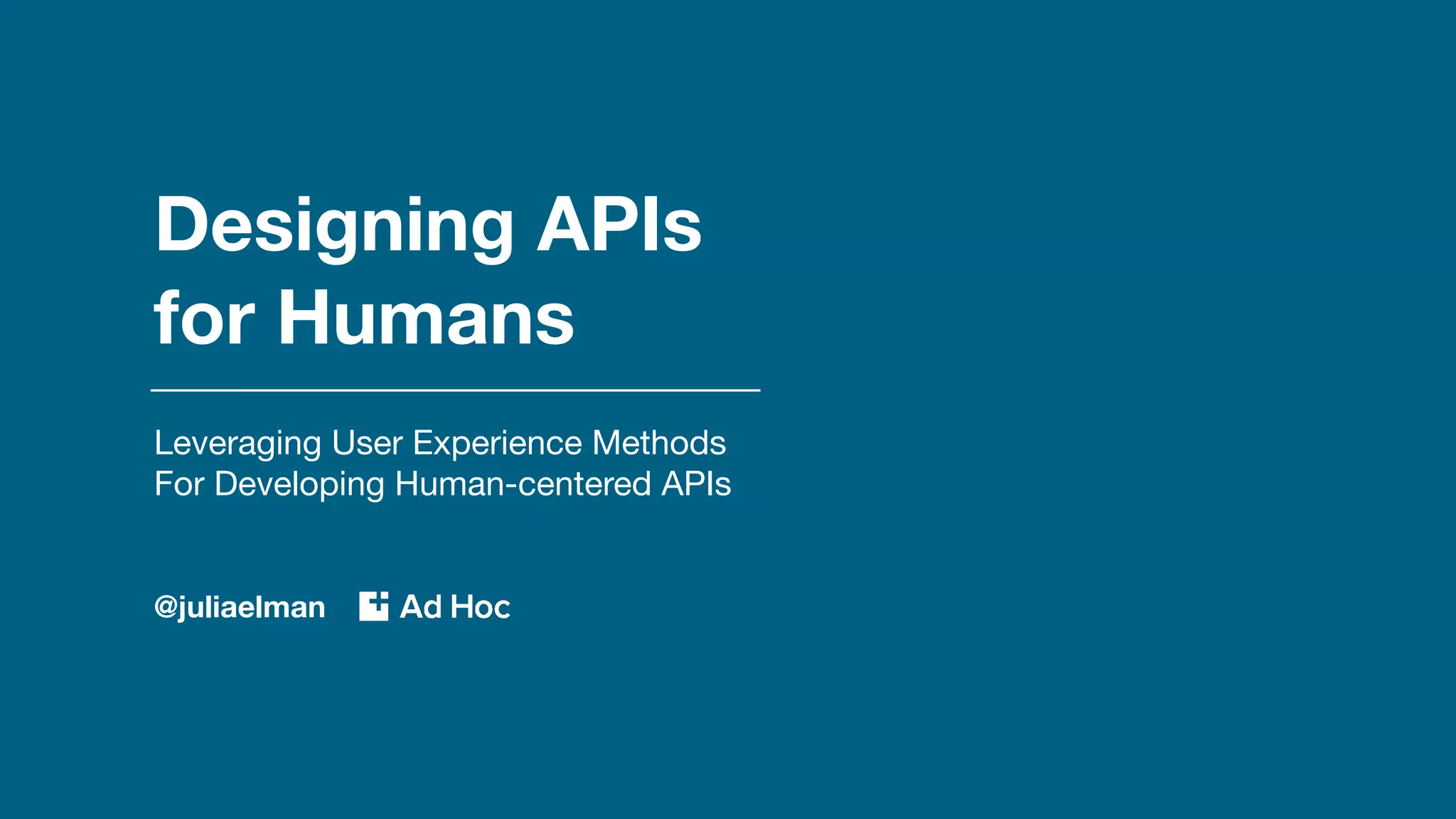Designing APIs for Humans: Leveraging UX Methods For Develop Human ...