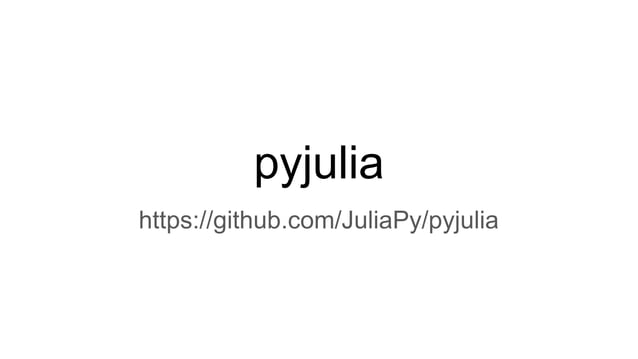 Coscup Foreign Function Call In Julia Ppt