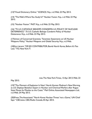 Julia arnett nuclear warproject-2013 | PDF | Arms & Ammunition ...