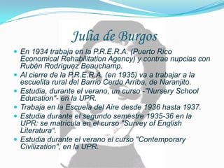 Julia De Burgos | PPTX