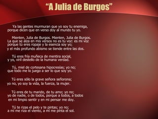 Julia de burgos | PPT
