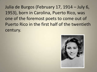Julia de burgos | PPTX