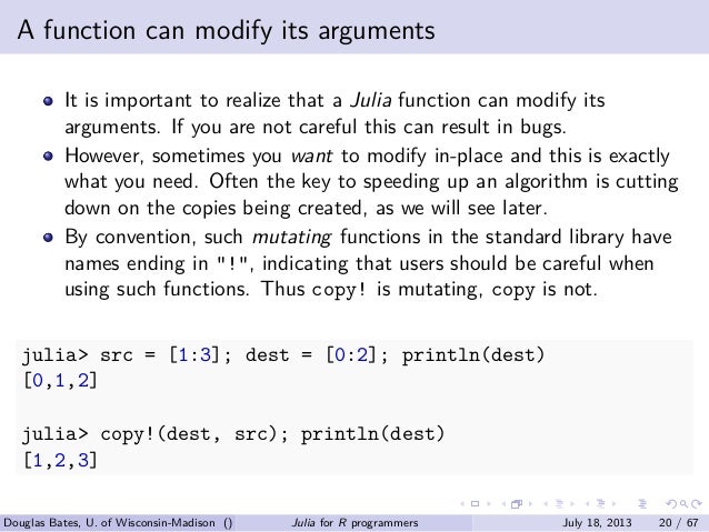 Julia for R programmers