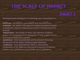 Psychokinesis | PPTX