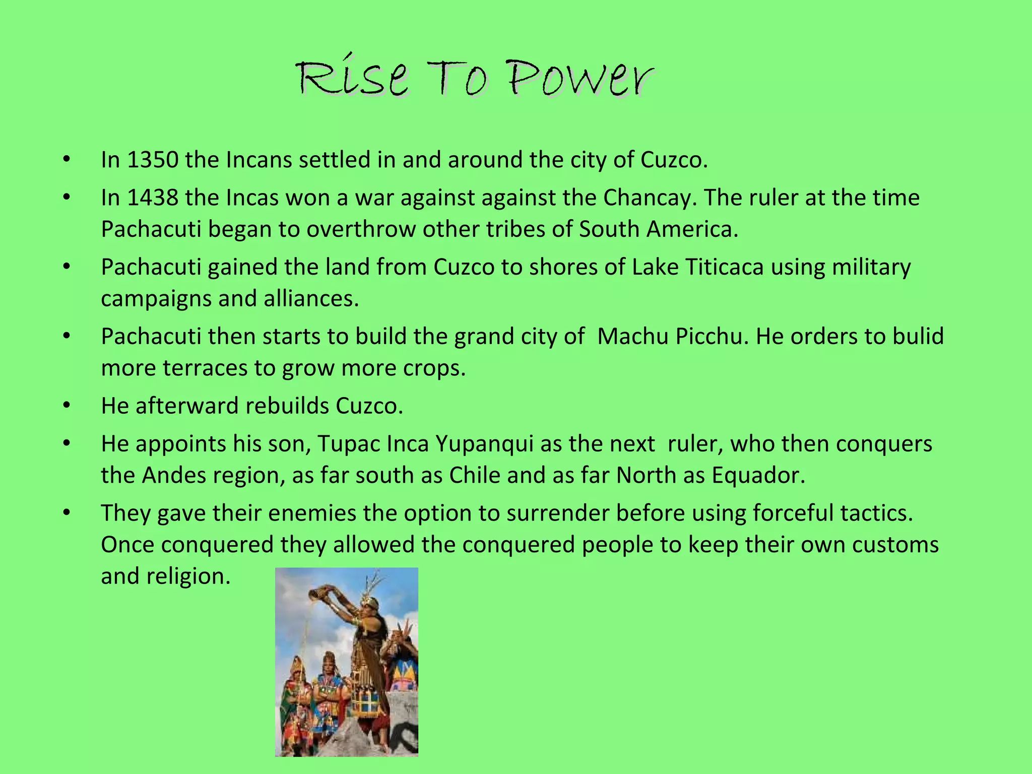 Inca Empire presentation Zeke Julia Daniella | PPT