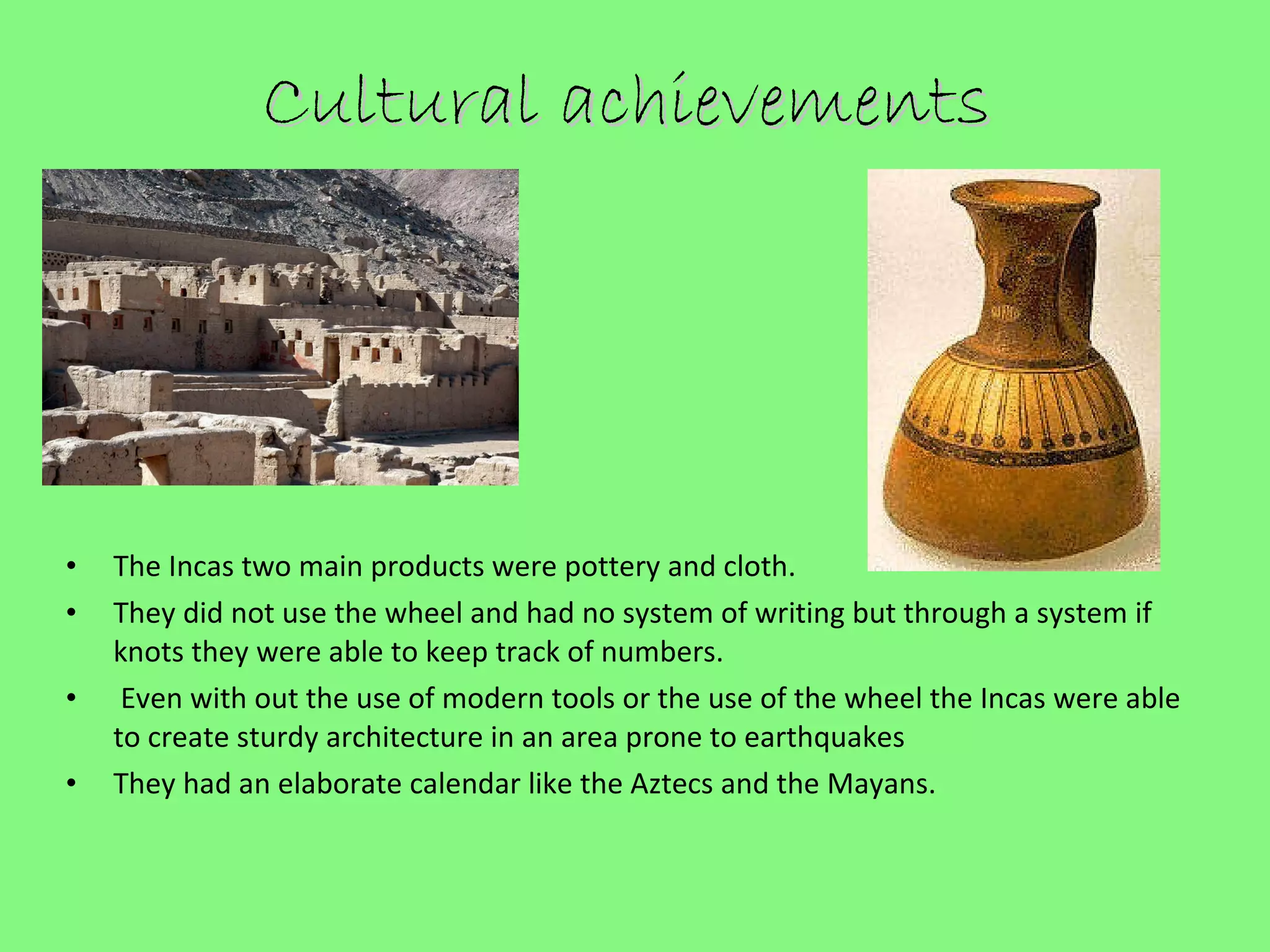 Inca Empire presentation Zeke Julia Daniella | PPT