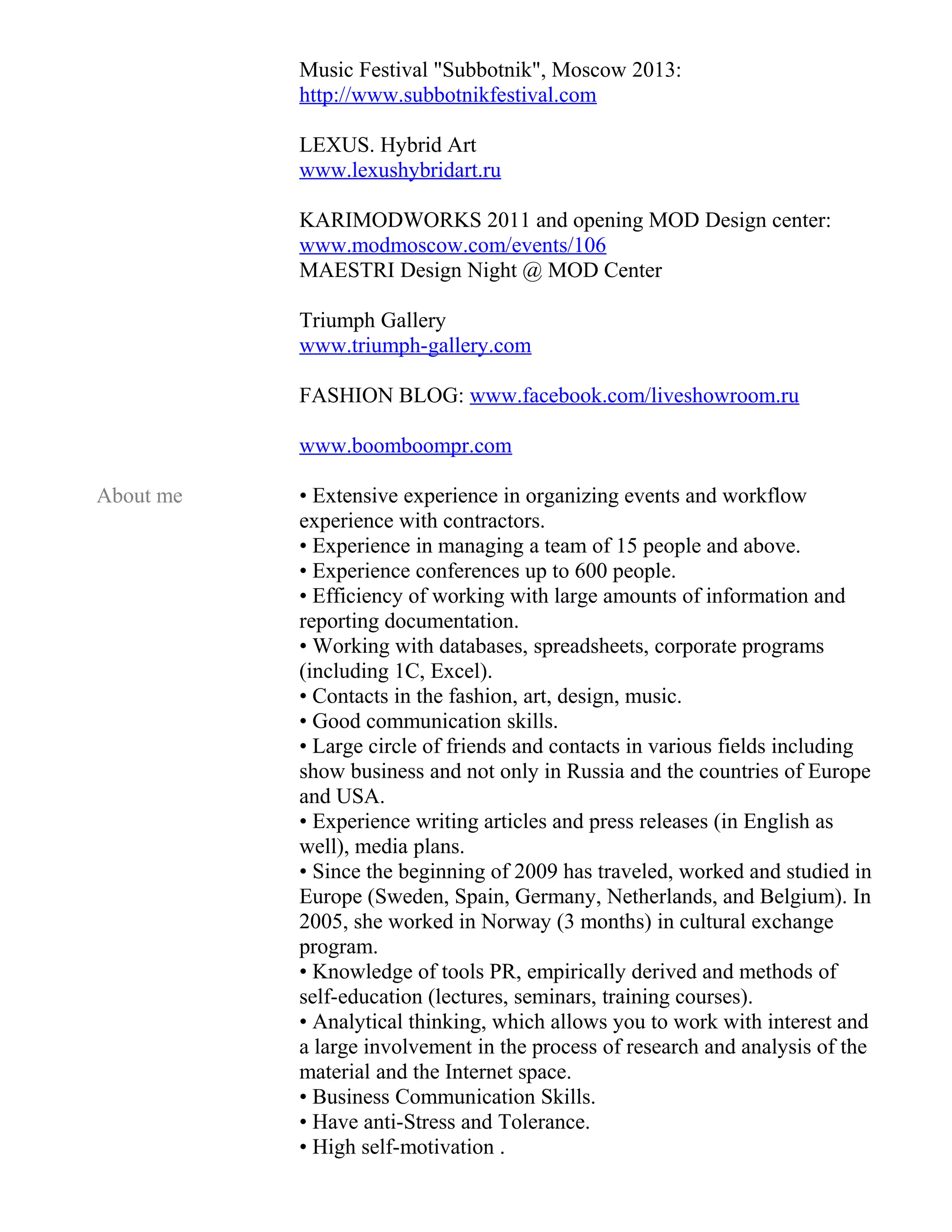 Julia lazareva cv | PDF