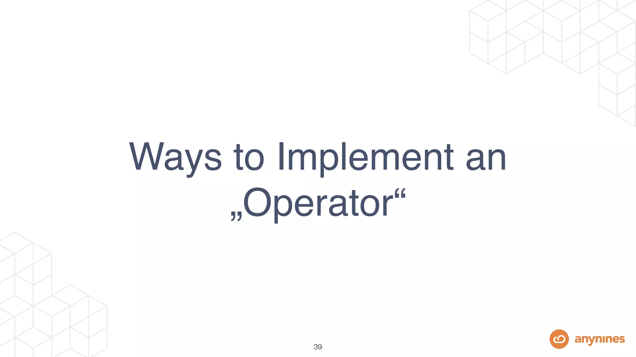Operator Lifecycle Management | PPT